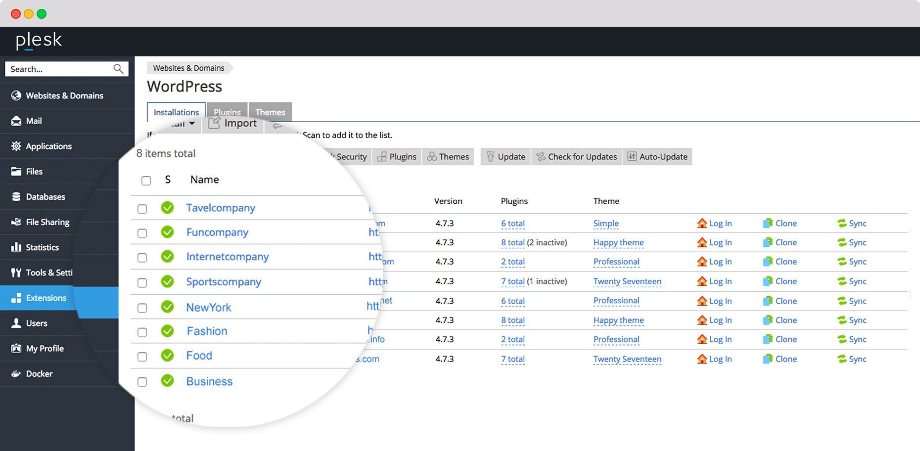 Plesk Control Panel For Digital Agencies