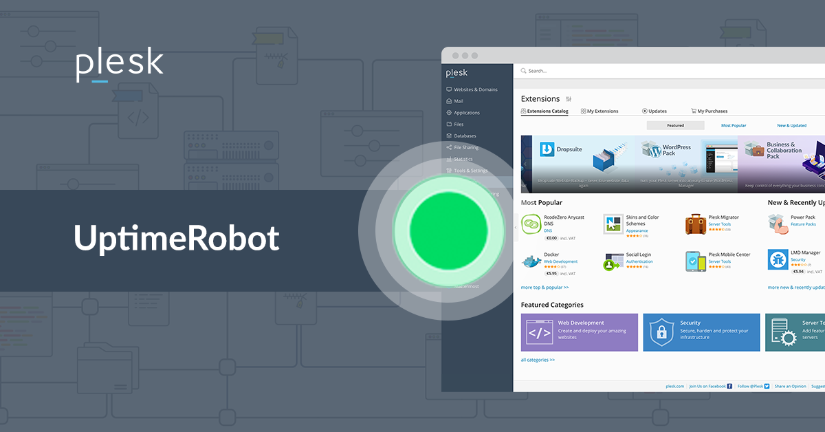 UptimeRobot extension - Plesk