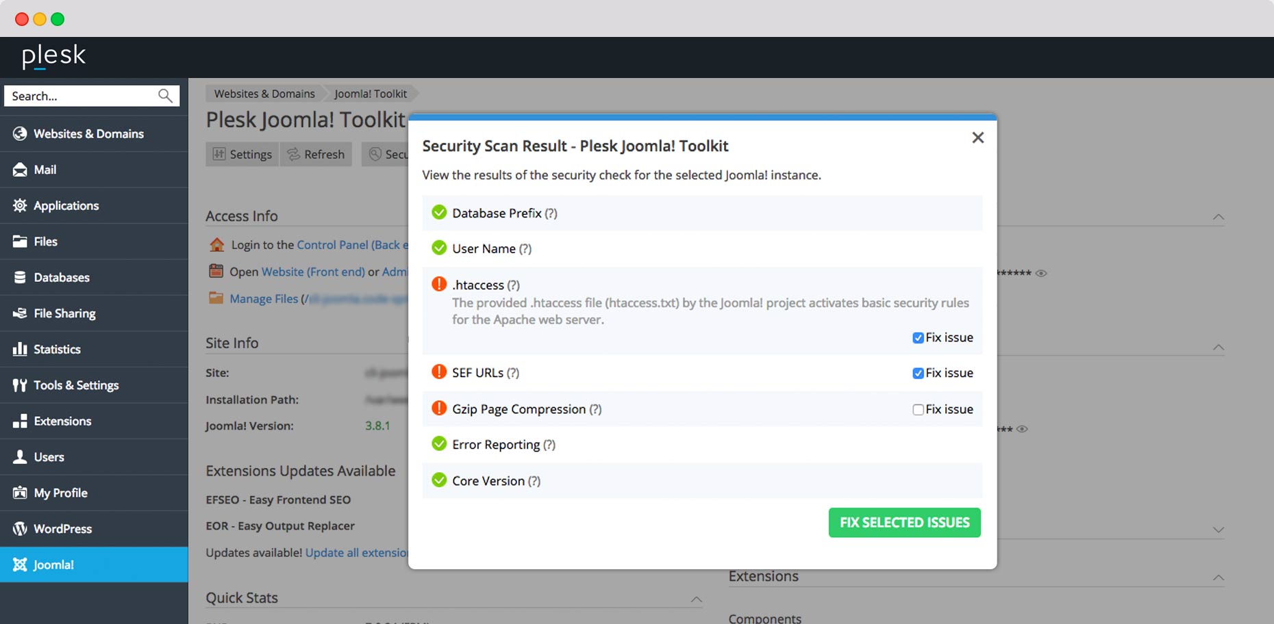 Joomla Toolkit By Plesk