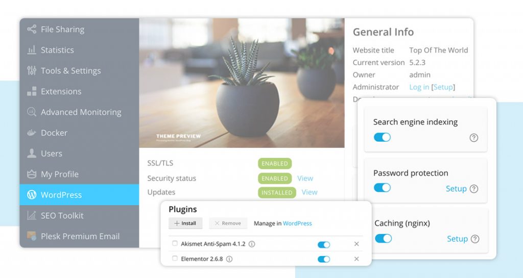 Plesk - Innovative Hosting Control Panel