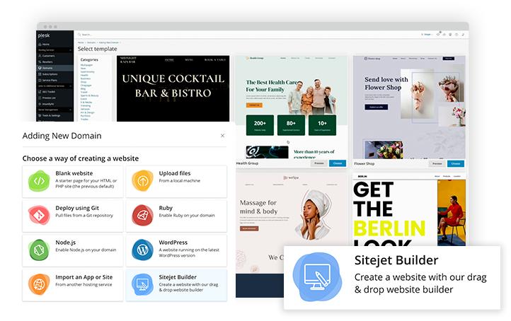 Plesk - Innovative Hosting Control Panel