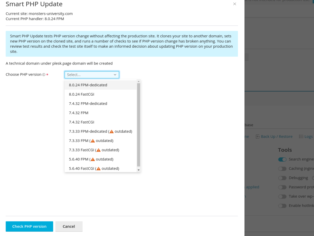 WP Toolkit Deluxe extension - Plesk